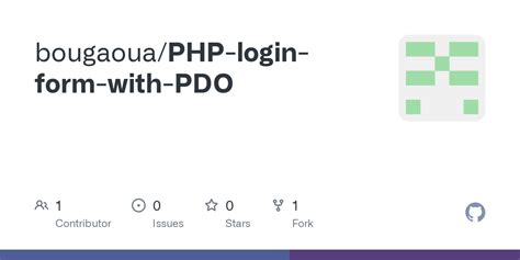 Github Bougaouaphp Login Form With Pdo