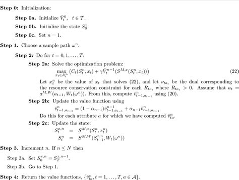 figure 1 from an approximate dynamic programming algorithm for large