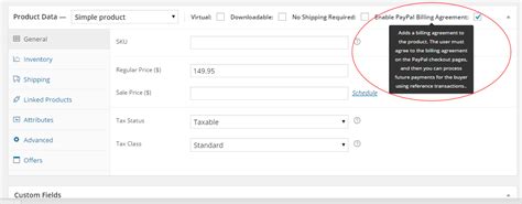 WooCommerce PayPal Express Checkout Product Settings AngellEYE