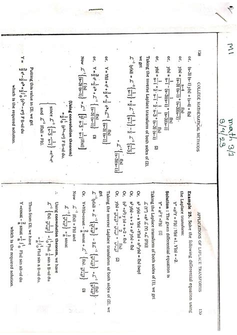 SOLUTION Application Of Laplace Transform In Solving Ode 1 Studypool