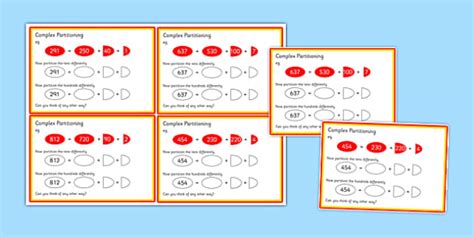 Complex Partitioning Challenge Cards Creat De Profesori