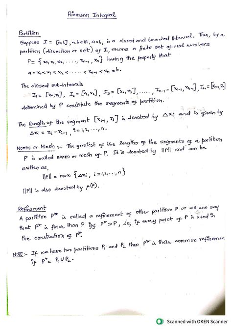 Solution Riemann Integration I Studypool Solution Riemann Integration I Studypool