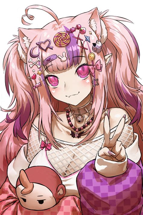 Haraya Manawari Cdawgva Ironmouse Ironmouse Decora Trash Taste Vshojo Highres 1girl