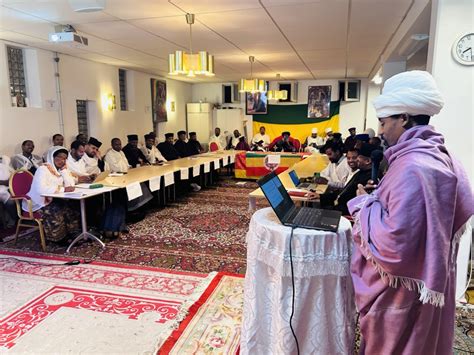 የ፳፻፲፮ ዓ ም የሀገረ ስብከቱ ጠቅላላ ጉባኤ ብፁዕ አቡነ ኤልያስ የሀገረ ስብከቱ ሊቀ ጳጳስ እና የቅዱስ ሲኖዶስ አባል በተገኙበት በስቶክሆልም መንበረ