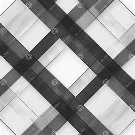 Crisp Black And White Minimalist Geometric Pattern For Modern Art And Design Stock Illustration