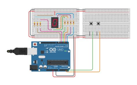 Circuit Design Gp2 7seg Button Tinkercad