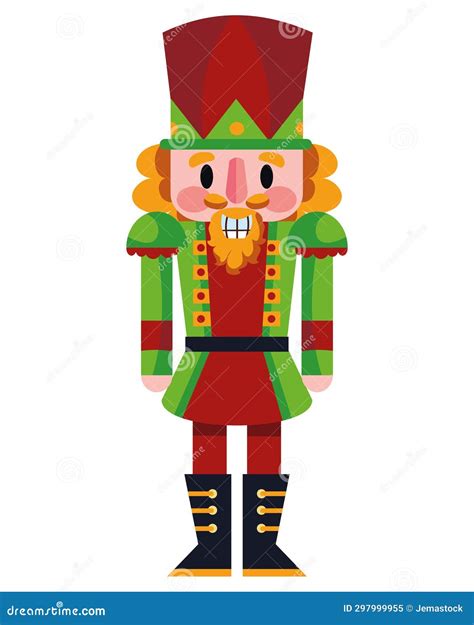 Nutcracker Cartoon With Uniform Vector 162435951