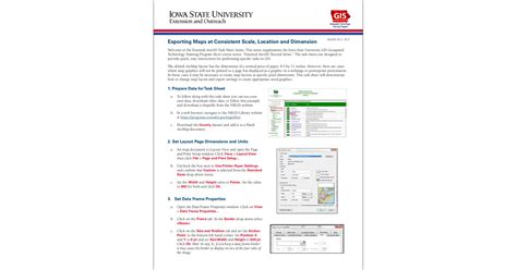 Exporting Maps At Consistent Scale Location And Dimension