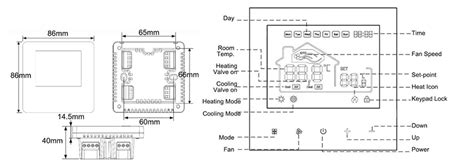 Inbuilt Transformer Modulating Thermostat Modbus Smart Thermostat