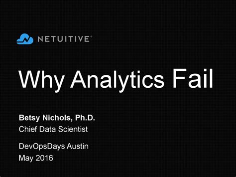 devops why analytics fail speaker deck
