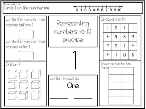 Representing Numbers To 10 Teaching Resources Worksheets Library
