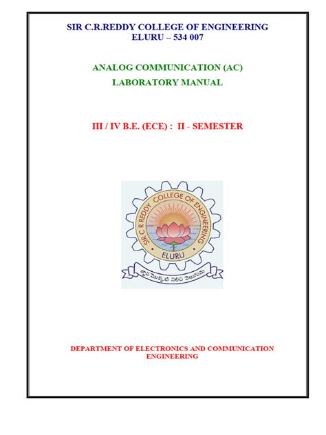 Aclab Analog Communication Pdf