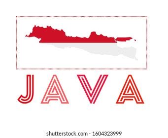 Java Logo Map Java Island Name Stock Vector Royalty Free Shutterstock