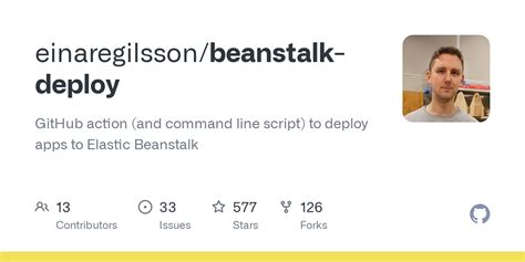 GitHub Einaregilsson Beanstalk Deploy GitHub Action And Command Line Script To Deploy Apps