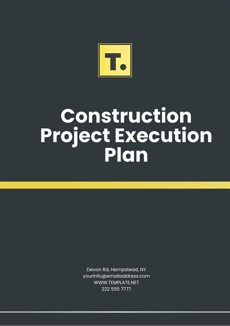 free project execution plan templates editable and printable