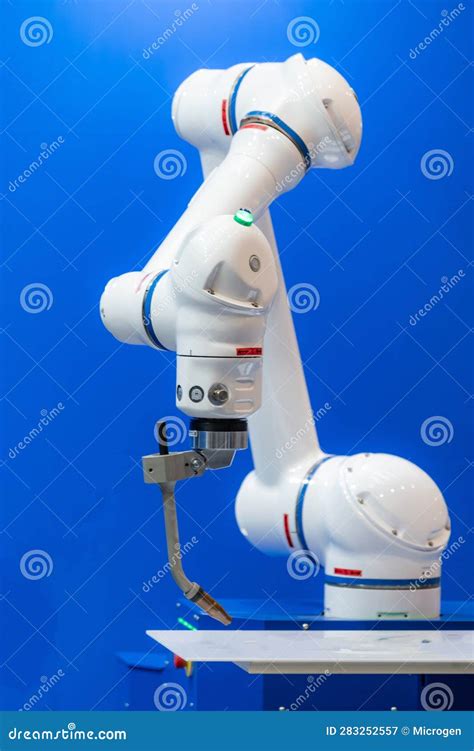 Industrial Robot Enhancing Efficiency In Manufacturing Processes With Precise Automation Stock