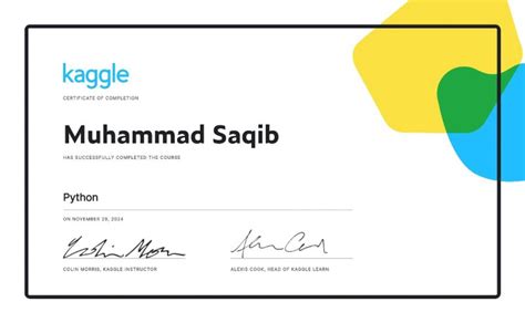 Muhammad Saqib On Linkedin Pythonprogramming Certificate