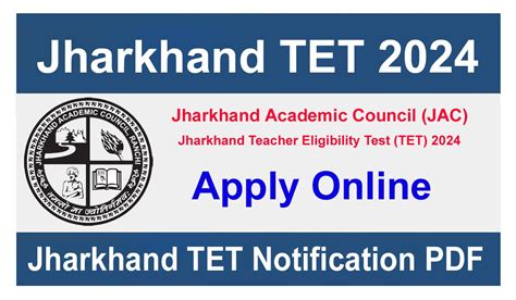 Jharkhand Tet 2024 Last Date Extended Jtet Jac Notification Apply
