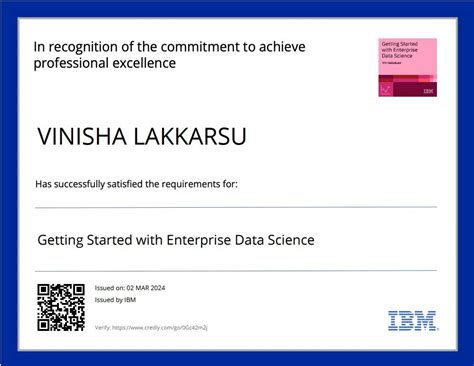 Vinisha Lakkarsu On Linkedin Datascience Ibm