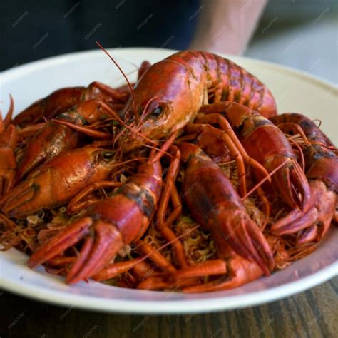 Premium Photo Divine Cooked Crawfish Exquisite Seafood Pleasure