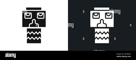 totem icon linear vector graphics sign or symbol set for web app ui stock vector image and art alamy