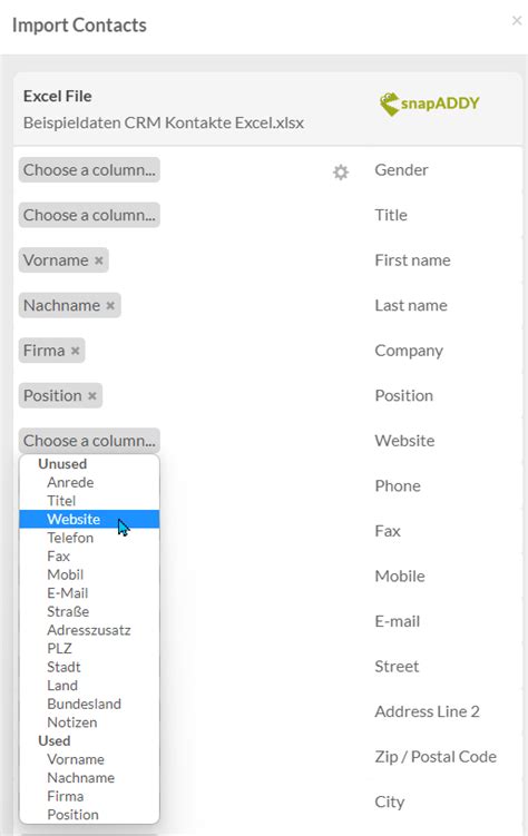 How Can I Use The Excel Import In Snapaddy Dataquality