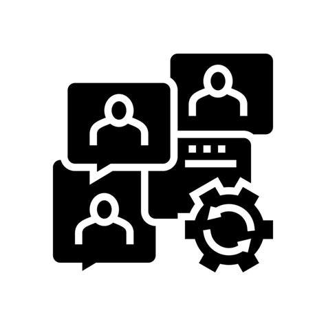 Communication Optimize Glyph Icon Vector Illustration 10393547 Vector