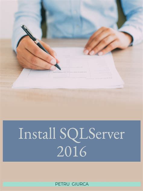 Install Sql Server 2016 Pdf
