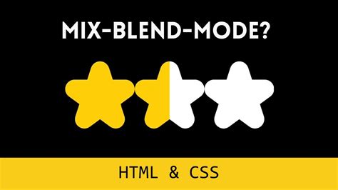 Cómo Usar Mix Blend Mode En Css3 ¡crea Un Rating Display Youtube