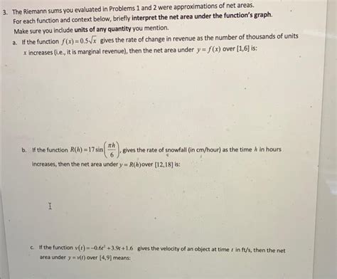 Solved For Each Curve Draw The Rectangles Representing Chegg