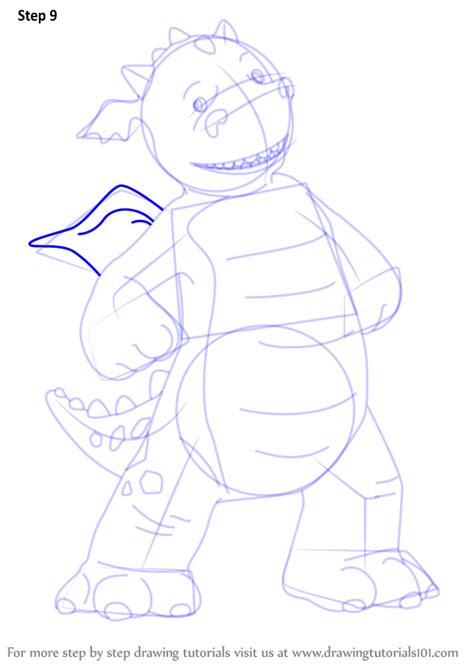 How To Draw Digby Dragon Digby Dragon Step By Step