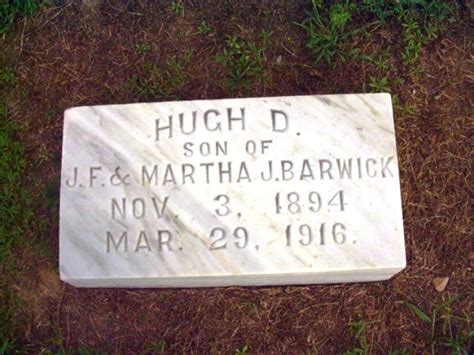 Hugh Dan Barwick 1894 1916 Find A Grave Memorial