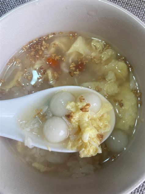 【酒酿鸡蛋小圆子的做法步骤图，怎么做好吃】小爱艾米下厨房
