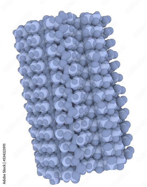 3d Structure Of The Alzheimers Disease Amyloid Beta Fibril Aggregate Stock Illustration