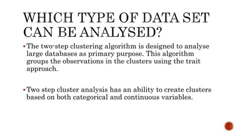 Two Step Cluster Analysispptx