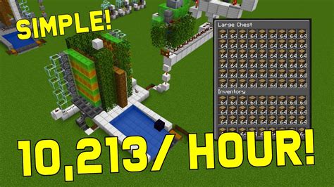 Tree Farm Minecraft 120 Automatic Wood Farm Tutorial Tnt Powered