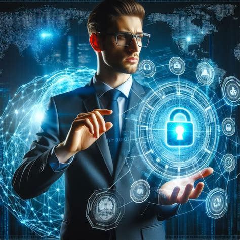 Premium Photo Protection Network Security Computer And Safe Your Data Concept Digital Crime By