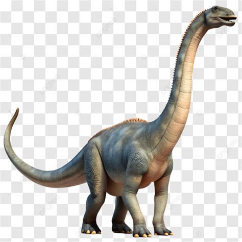 Brachiosaurus Dinosaur Clipart Illustration Isolated On Black