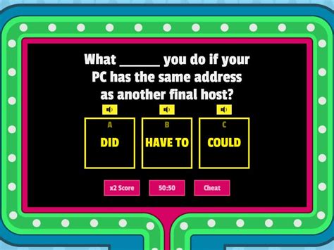 Ip´s Configuration Gameshow Quiz