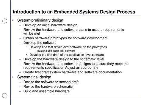 PPT Advanced Embedded Systems Design PowerPoint Presentation Free Download ID
