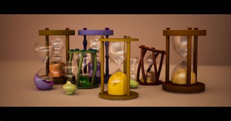 Procedural Stylized Sand Clock With Vdb Sand Rhoudini