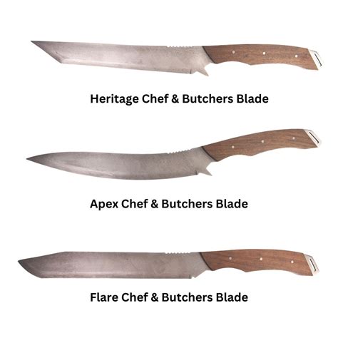 Apex Heritage Flare Chef And Butchers Blade Set Of 3 Knives