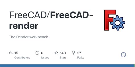 github freecad freecad render the render workbench