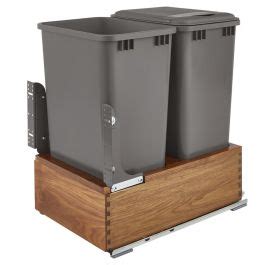 Rev A Shelf 50Q Dbl BM DM W Lid 15W Soft Close WAL