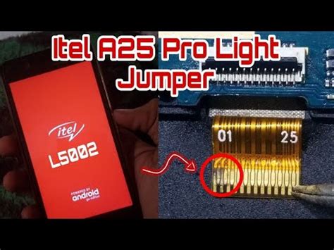 Itel A Pro Light Jumper Itel A Light Solution Itel L Light Ways Model L