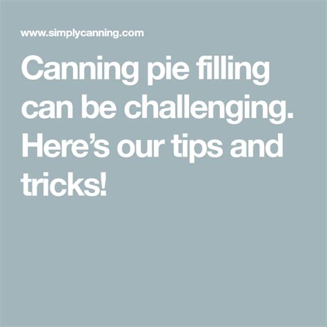 Canning Tips And Tricks Artofit