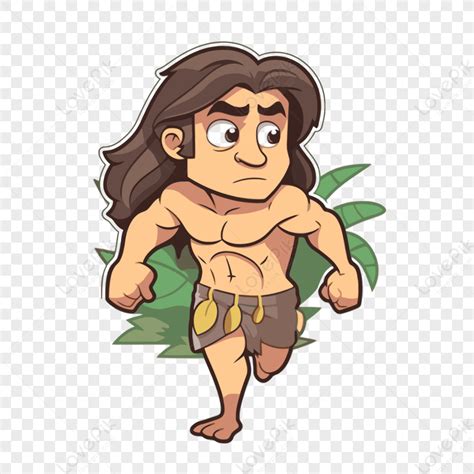 만화 캐릭터 벡터타잔상표 Png 일러스트 무료 다운로드 Lovepik