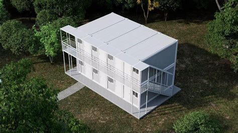 Compact White Modular Steel Structure Modular Steel Structure And White Folding House