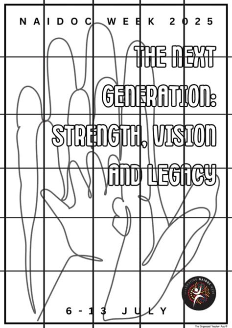 Naidoc Week 2025 Themed Commemorative Collaborative Colouring Craft