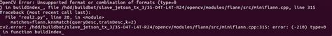 Unsupported Format Or Combination Of Formats Opencv Qanda Forum